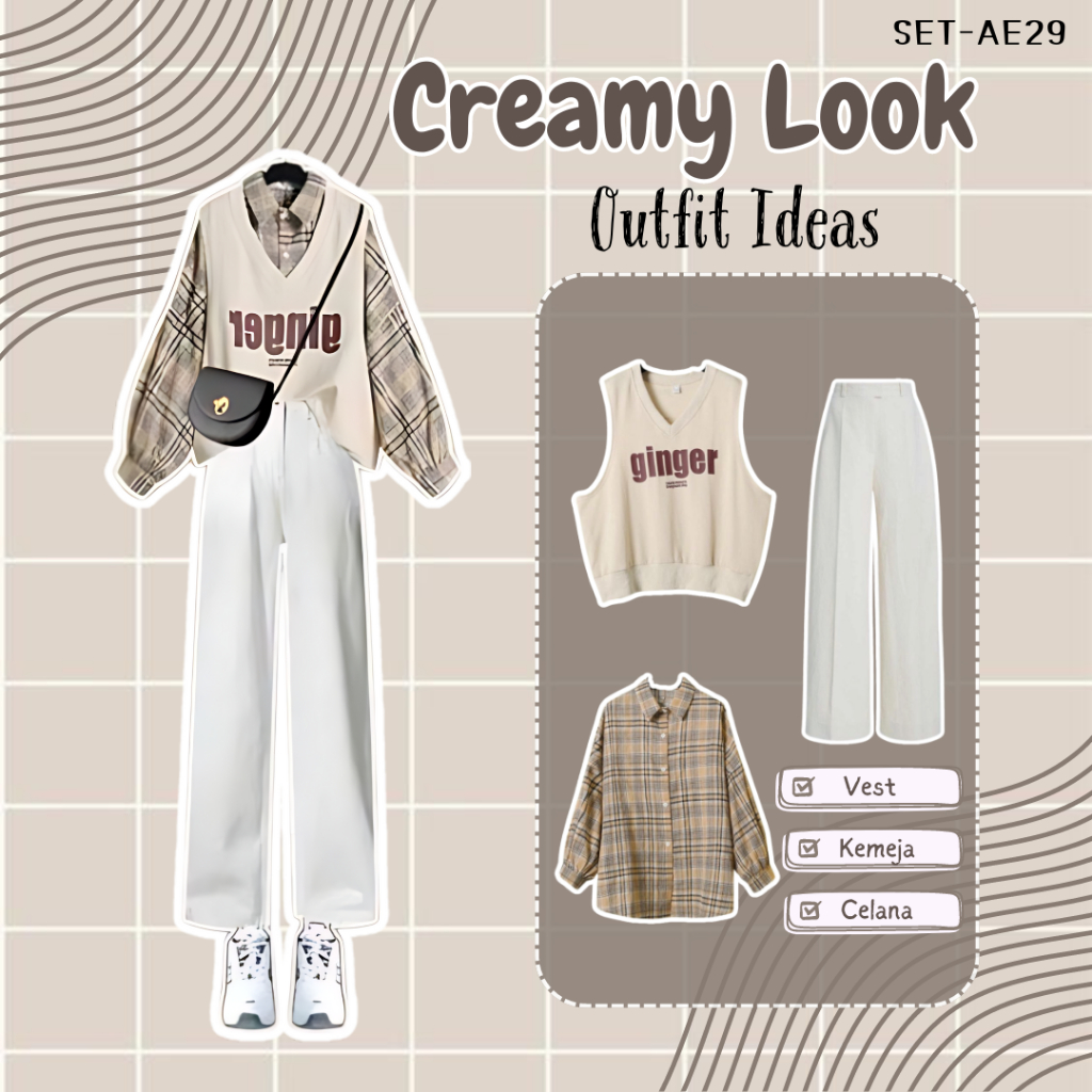 Jual 3 IN 1 Set Korean Style Setelan Wanita Kekinian Outfit Cewe Bumi ...