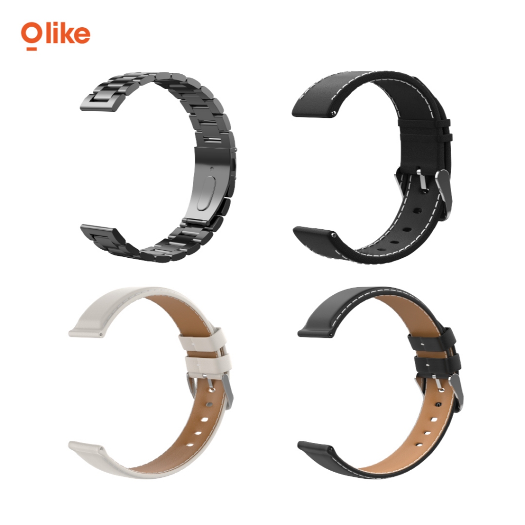 Jual OLIKE Strap Smartwatch 20mm 22mm Steel & Leather Pria dan Wanita ...