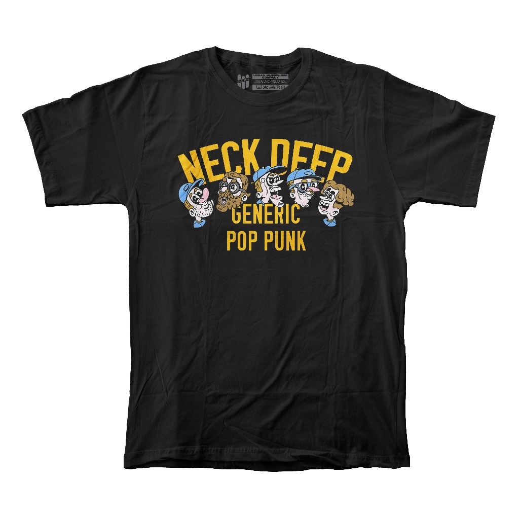 Jual T-Shirt Merchandise Neck Deep - Cartoon Faces | Official MFCLTHS ...