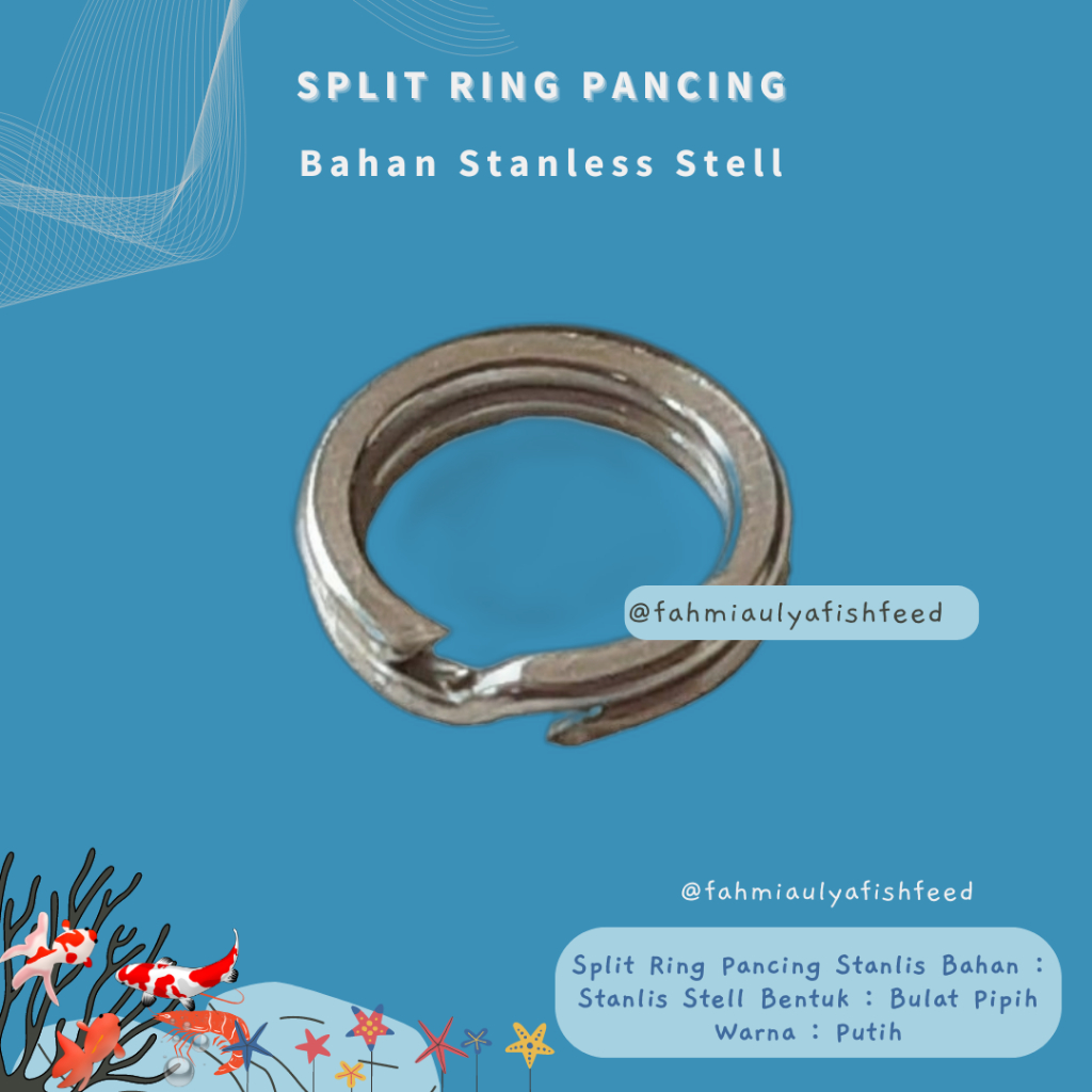 Jual Split Ring Pancing Bahan Stanless Stell (Harga per Biji) | Shopee ...