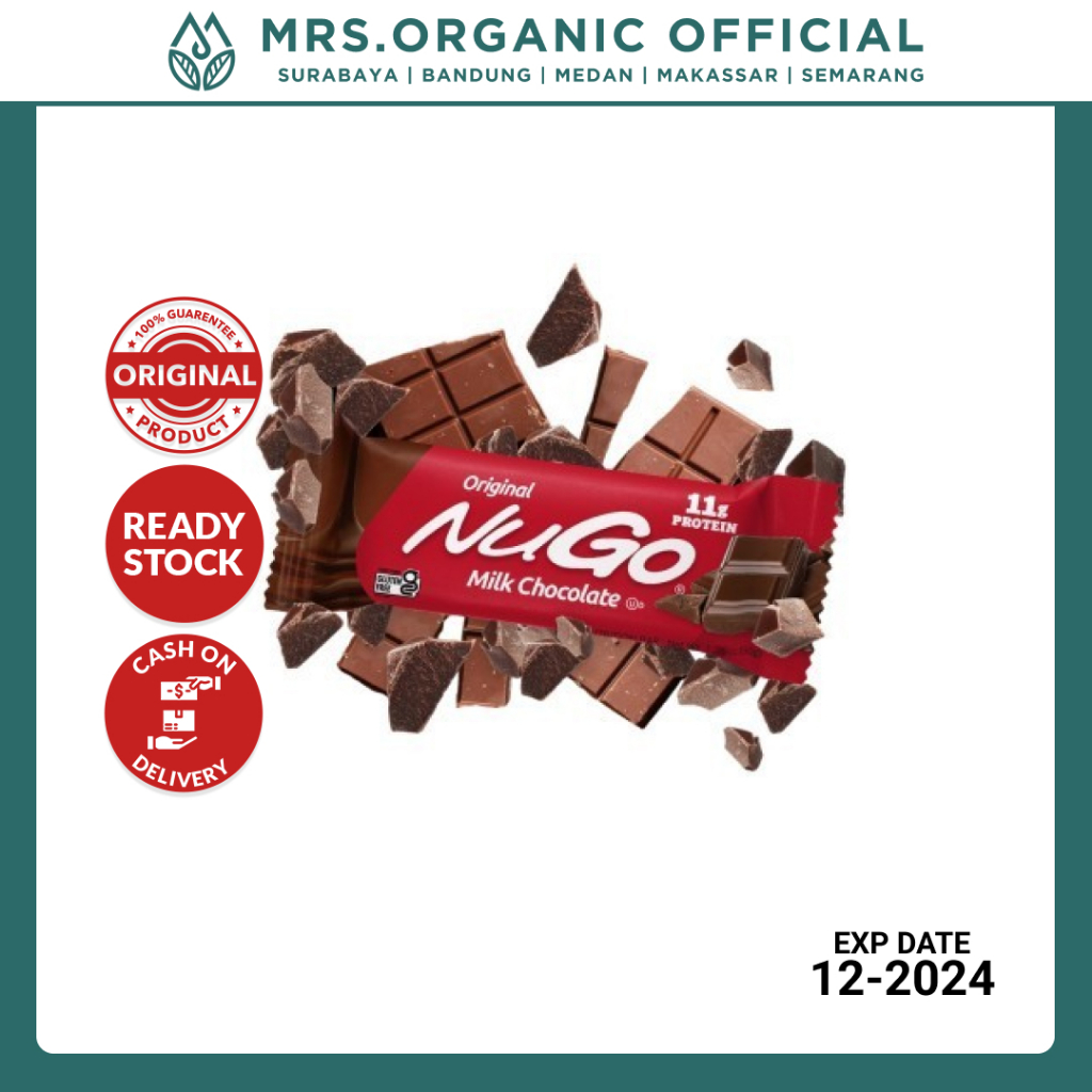 Jual Snack Bar Coklat Cokelat NUGO Original Milk Chocolate 50g ...