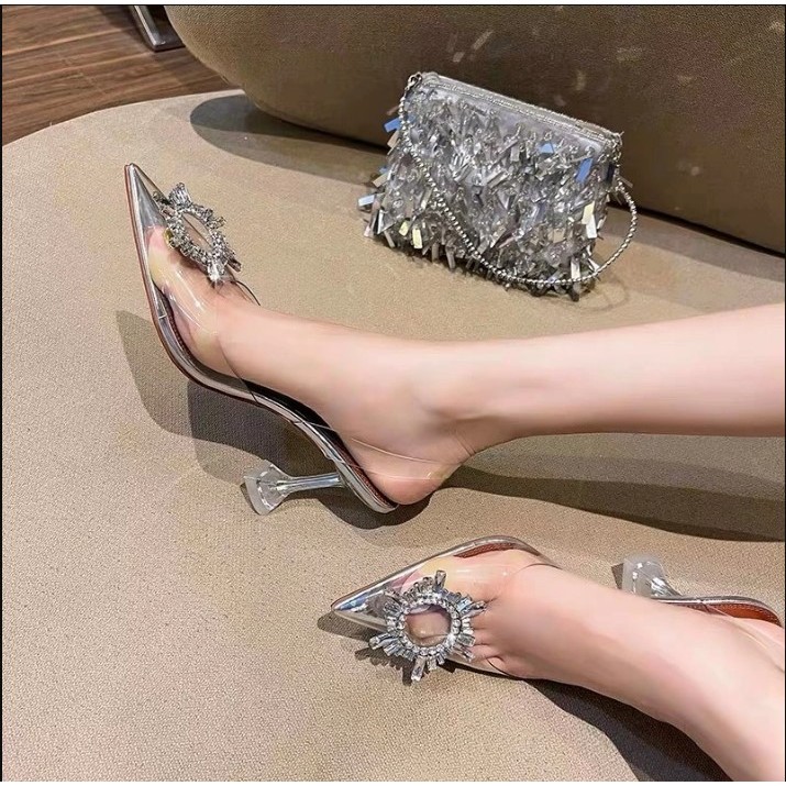Jual FZR HIGH HEELS HAK KACA WANITA KEKINIAN - AZURA | Shopee Indonesia