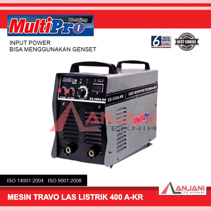 Jual MULTIPRO EG 400 A-KR MESIN TRAVO LAS LISTRIK DC IGBT INVERTER MMA ...