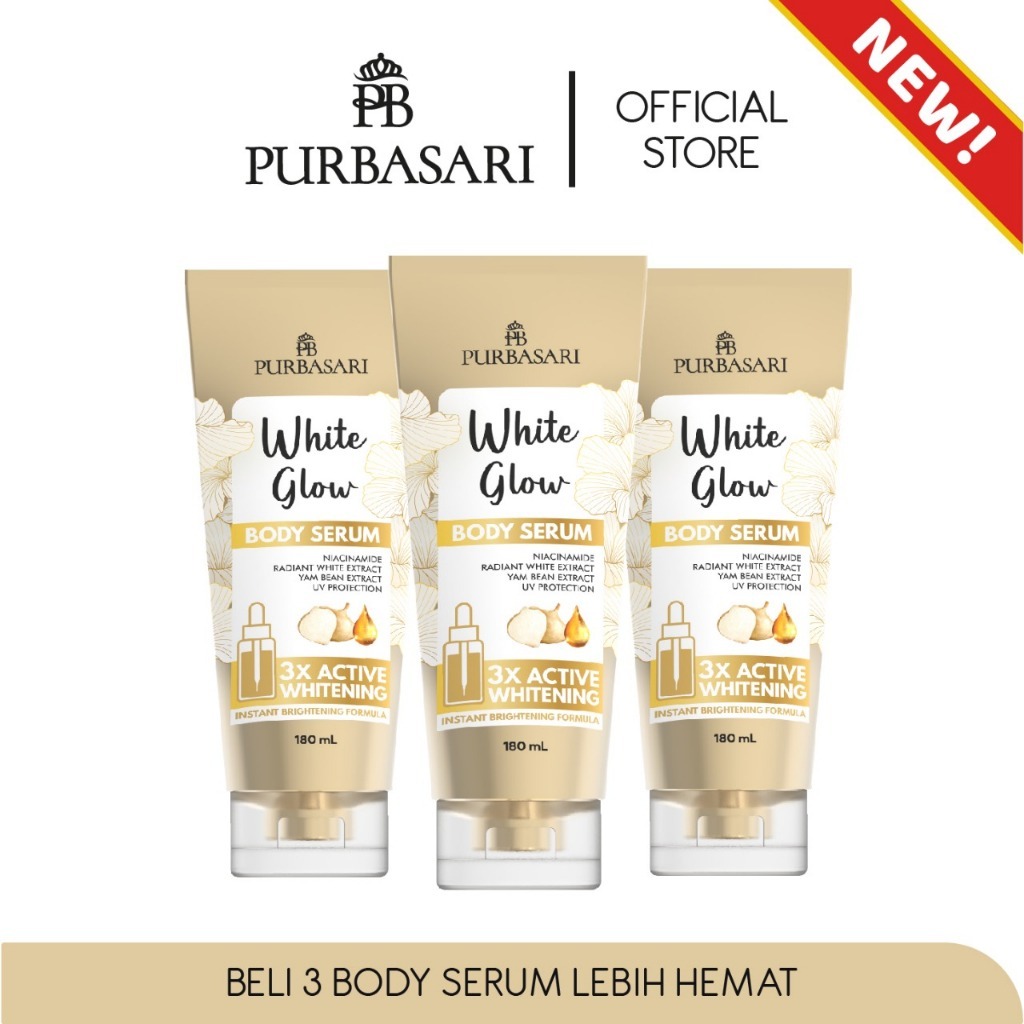 Jual MFI - Paket Hemat 3 pcs Purbasari White Glow Body Serum | Shopee Indonesia