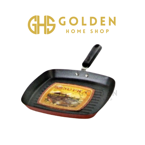 Jual GHS - Square Grill Pan 27 CM Teflon Supra Alat Pemanggang Kotak ...