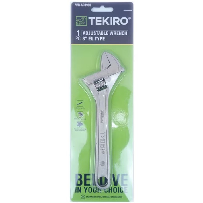 Jual TEKIRO Kunci Inggris 8 Inch Adjustable Wrench WR-AD1960 | Shopee ...