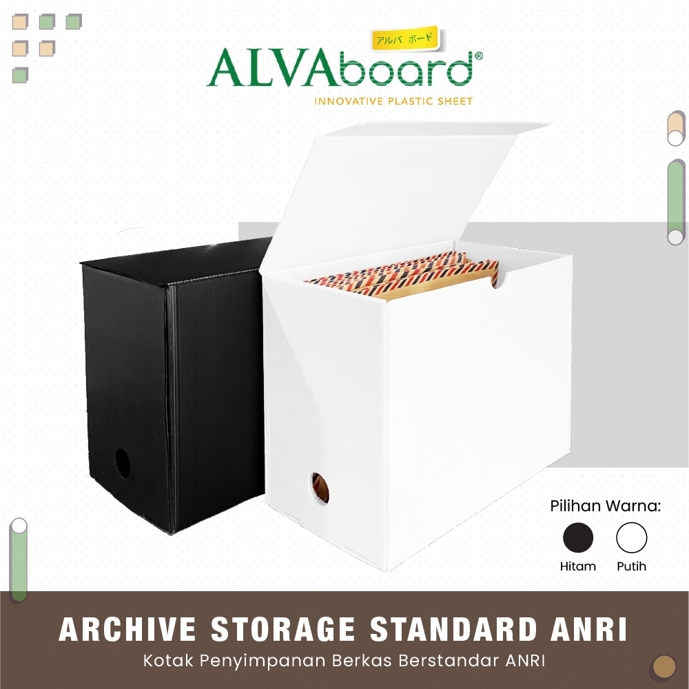 Jual Kardus Dokumen Arsip ALVAboard Box Standar BI Ukuran 37x19x27 cm ...