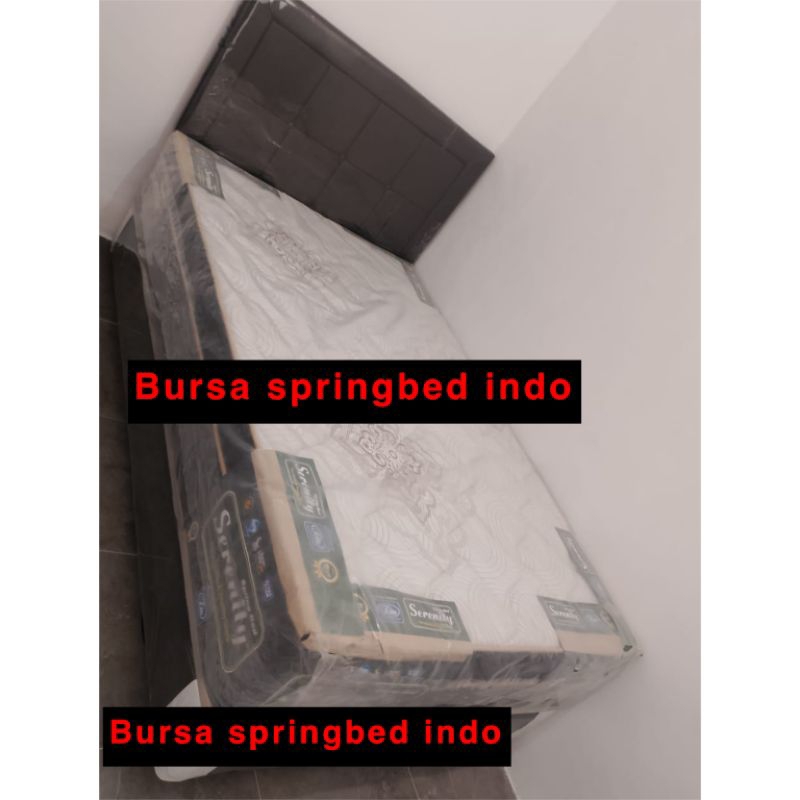 Jual elite serenity supreme 120 160 180 kasur spring bed full set ...
