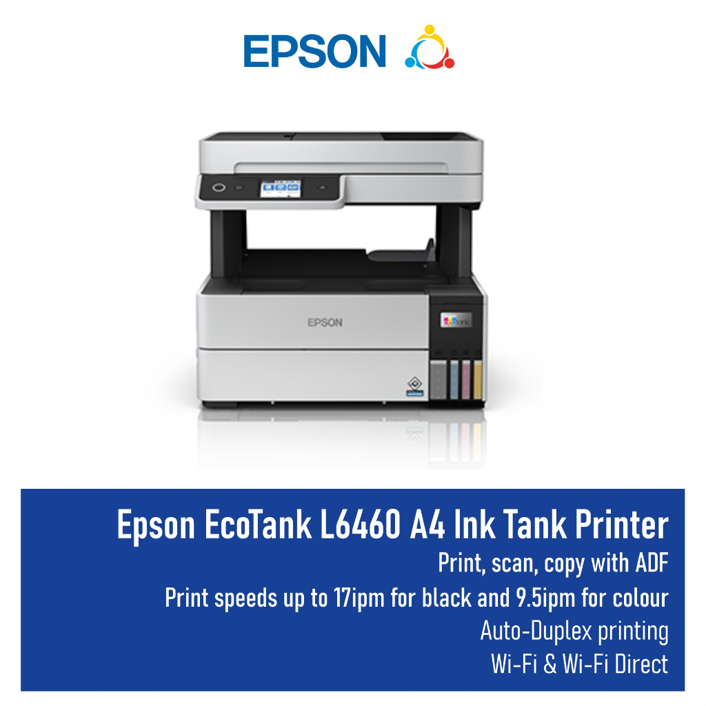 Jual Epson EcoTank L6460 A4 Ink Tank Printer ( Pigment ) | Shopee Indonesia