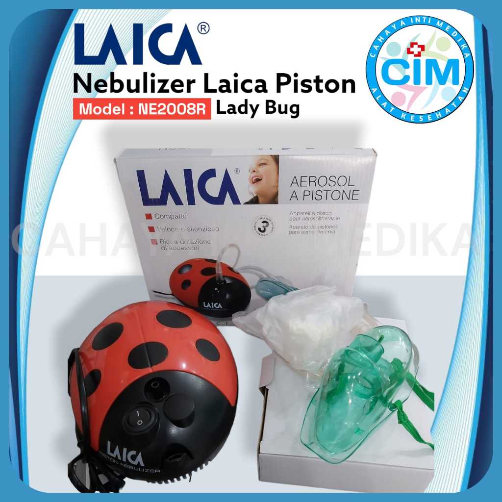 Jual Laica Piston Nebulizer NE2008R ( Lady Bug ) | Shopee Indonesia