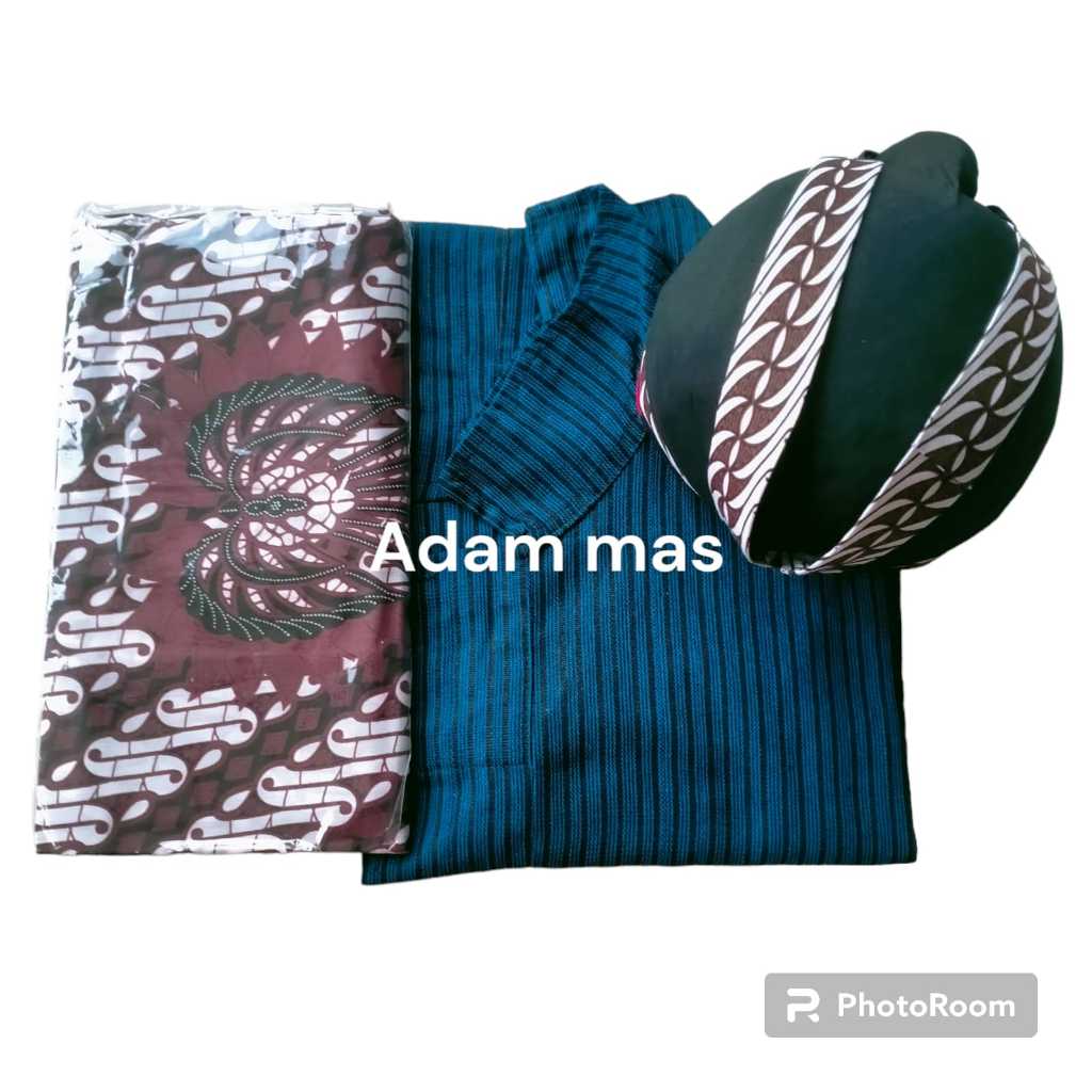 Jual Set baju surjan lurik adat jogja/Set baju adat jawa pria dewasa ...