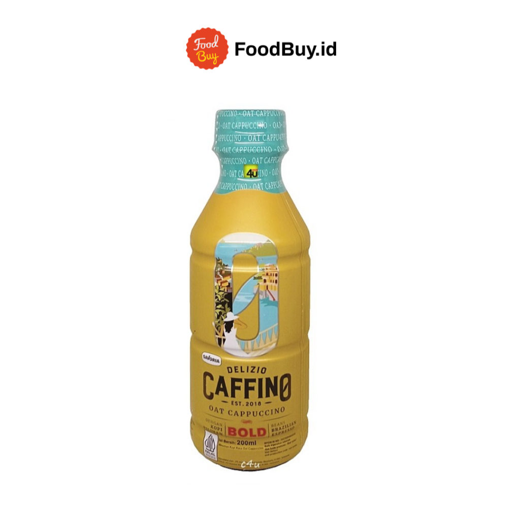 Jual Delizio Caffino Bold Oat Cappuccino Botol 200ml | Shopee Indonesia
