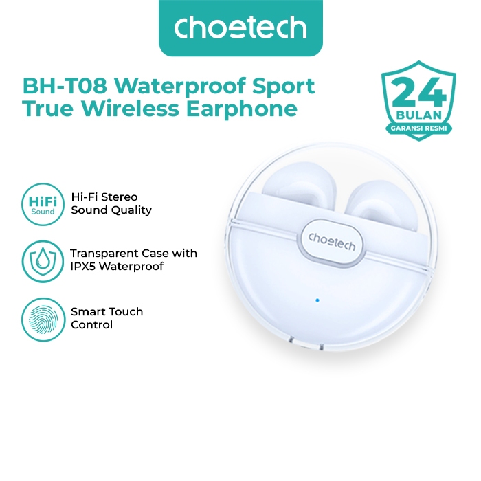 Jual Choetech BH-T08 True Wireless Earbuds Waterproof Sport | Shopee ...