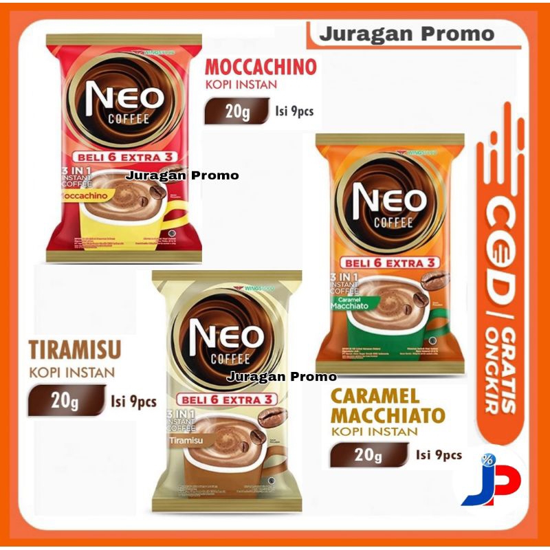 Jual Neo Coffe Kopi Instant 1 Pack Isi 20gr x 9Sachet | Shopee Indonesia