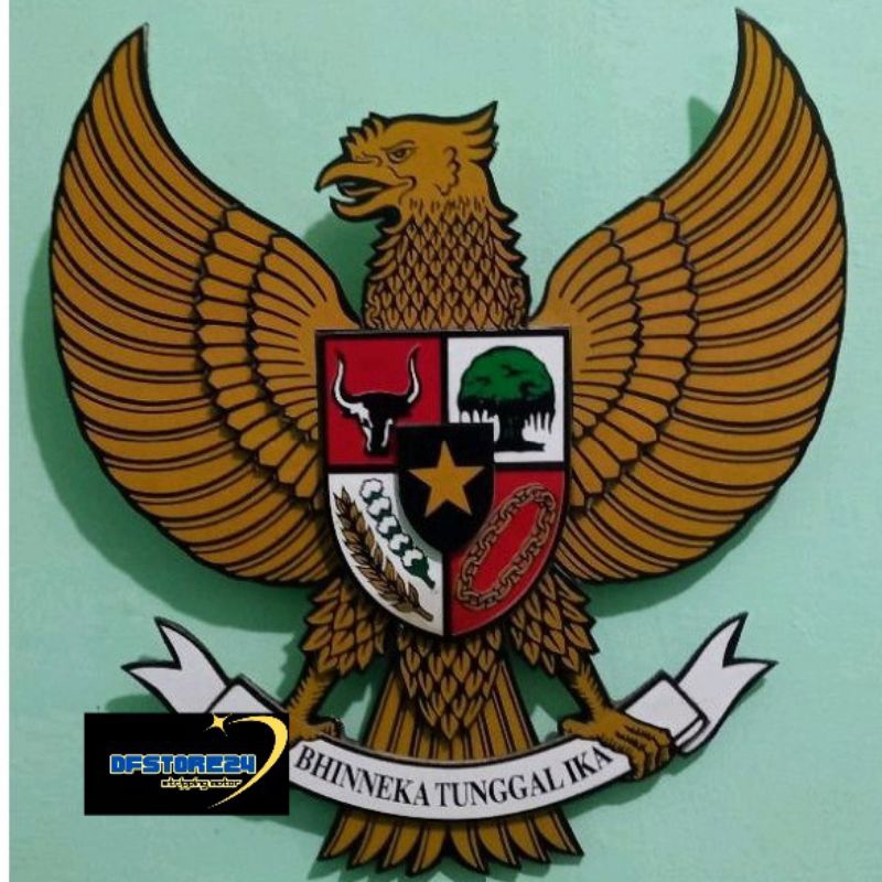 Jual GARUDA PANCASILA HIASAN DINDING DI RUANG KELAS | COD peraga garuda ...