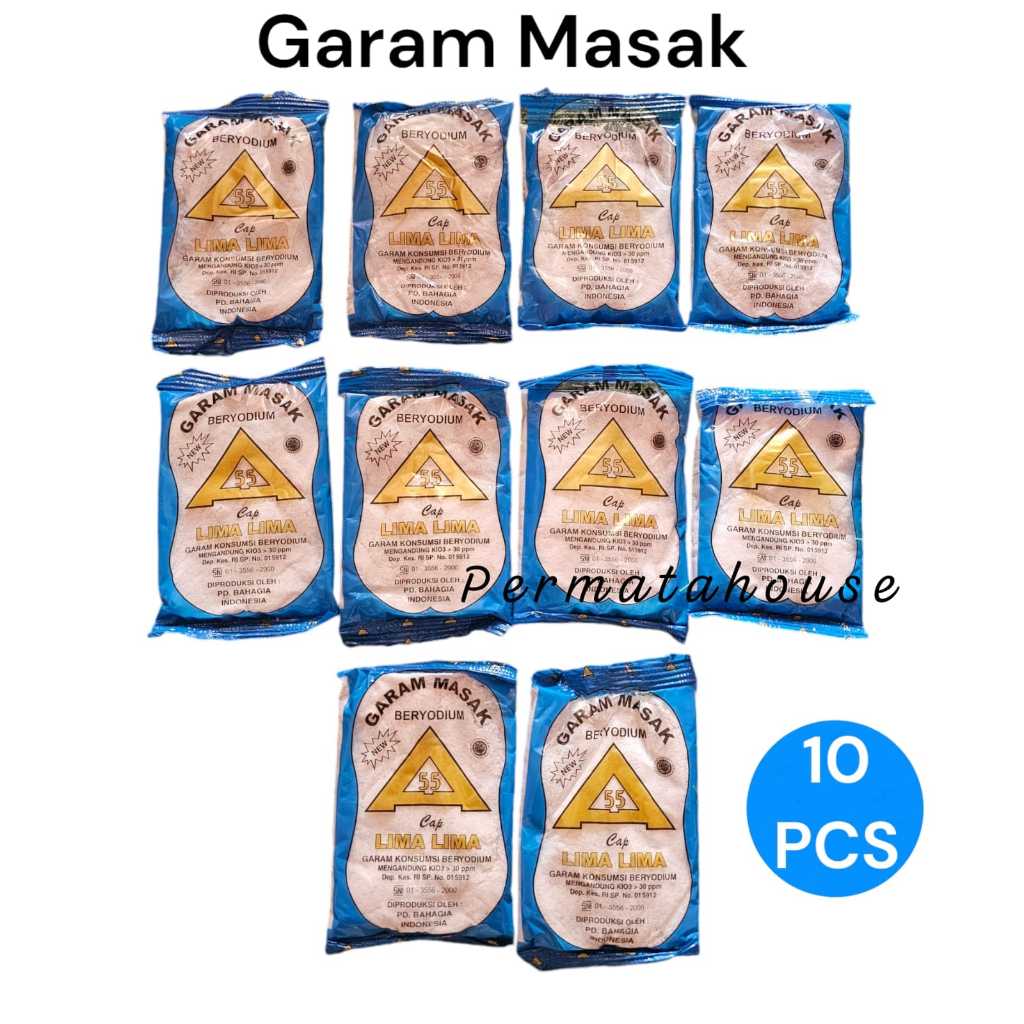 Jual Paket 10 Pcs Garam Dapur Murah Beryodium | Shopee Indonesia