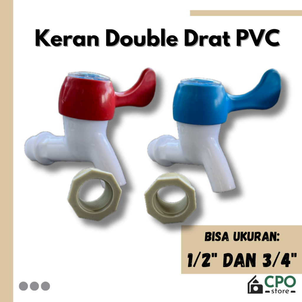 Jual Keran Air Keran Jempol PVC (Bisa Ukuran 1/2" dan 3/4") Keran ...