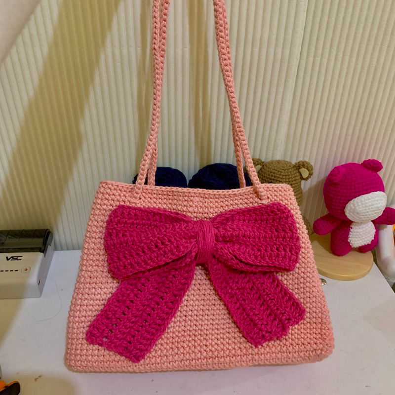 Jual ERITY-coquette bag crochet/ tas rajut/ bisa custom warna | Shopee ...
