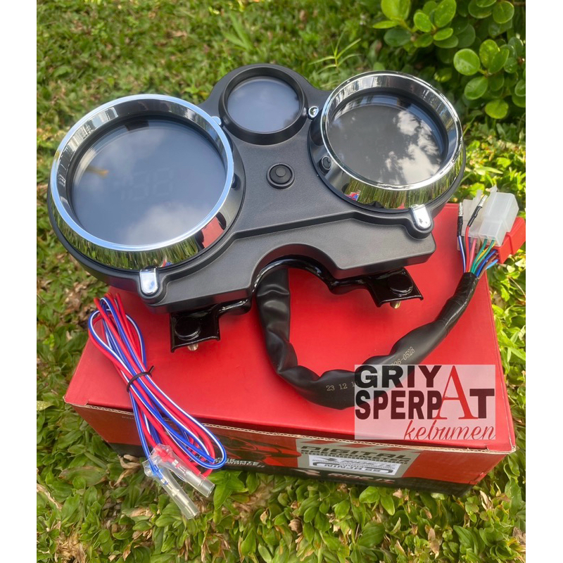 Jual SPEEDOMETER DIGITAL NINJA SS R BATOK CHROME COPY KOSO RADE IT ...