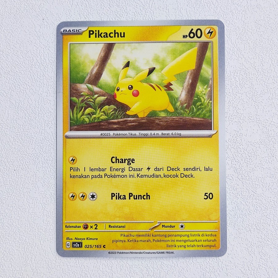 Jual Pikachu 025/165 SV2a - Kartu Pokemon Indonesia TCG | Shopee Indonesia