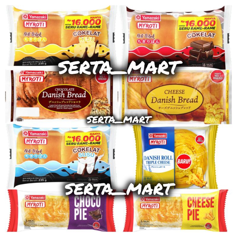 Jual MyRoti Roti Sobek Cokelat 235gr / Roti Danish Keju 200gr / My Roti ...