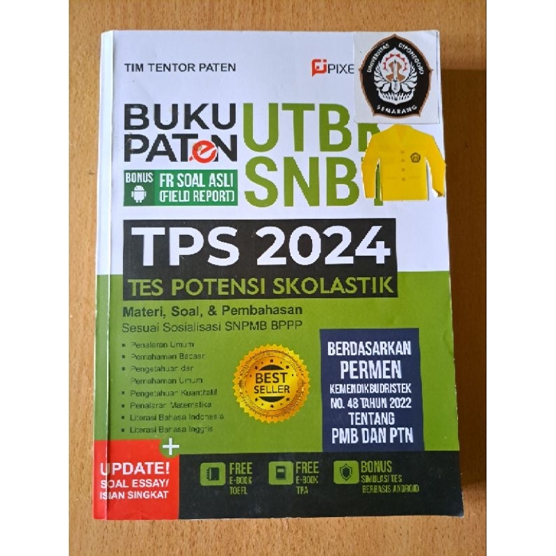 Jual Buku Paten UTBK SNBT 2024 | Buku SNBT | Buku UTBK SNBT 2025 ...