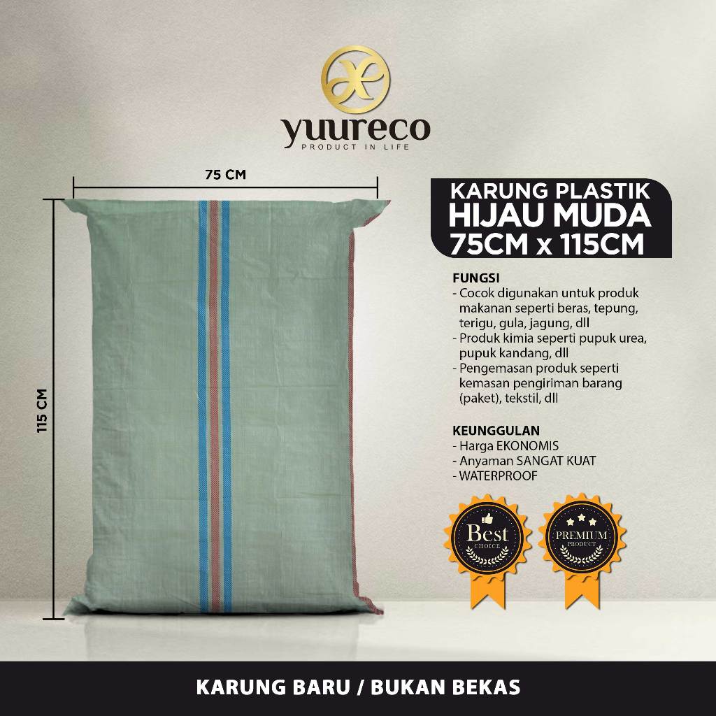 Jual Karung plastik 100 kg jumbo baru per 10pcs by Yuureco | Shopee ...