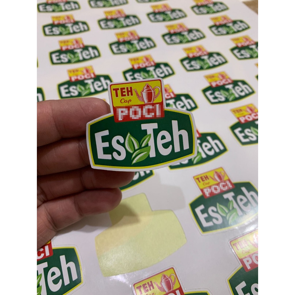 Jual Stiker Es Teh Pc | Sticker Es Teh Pc | Cetak Stiker Es Teh ...