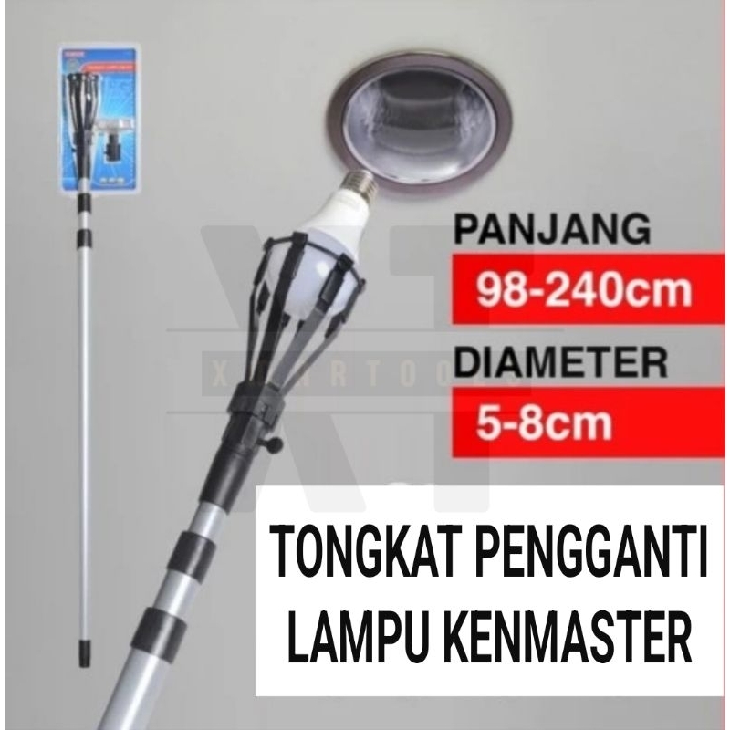 Jual Kenmaster Tongkat Lampu Ganti Lepas Lampu Bohlam KM 021 | Shopee ...