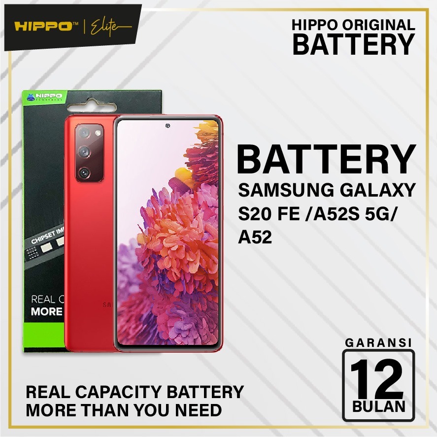 Jual Hippo Baterai Samsung GALAXY S20 FE / A52 / A52S / G781 4500MAH Original Batere Premium ...