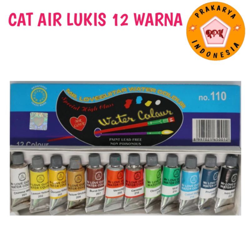 Jual Cat air 12 warna water colour | Shopee Indonesia