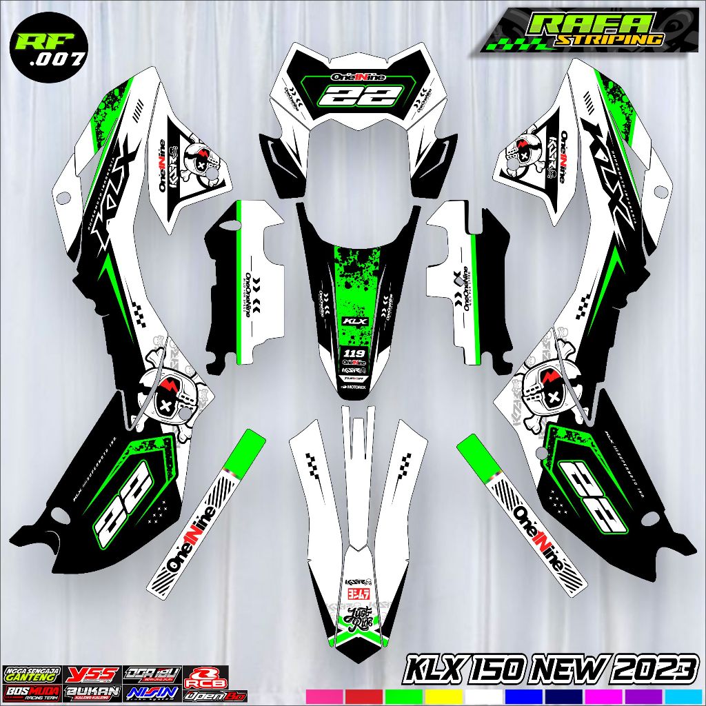 Jual Decal Full Body Motor KLX 150 2023 - Decal Sticker Full Body KLX ...