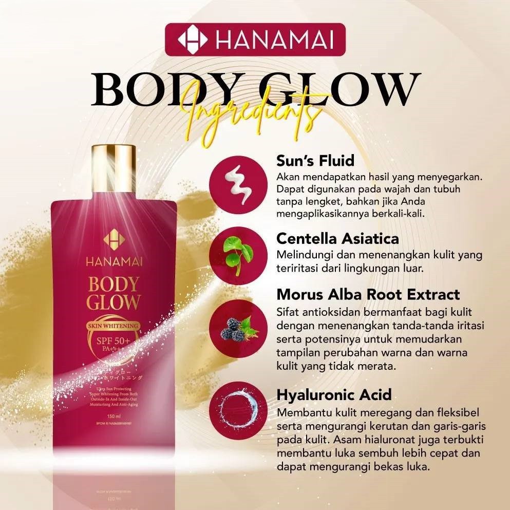 Jual HANAMAI BODY GLOW SKIN WHITENING | Shopee Indonesia