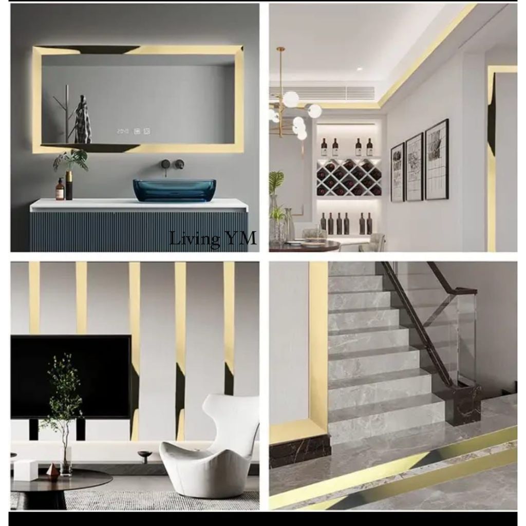 Jual LIST PLAT STRIP MIRROR 3M BAHAN STAINLESS STEEL List Plat Strip ...
