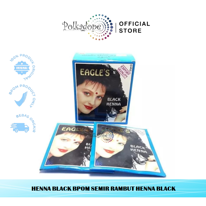 Jual Eagle's Henna Black Sachet - 1 Pcs Semir Rambut Hena Hitam BPOM ...