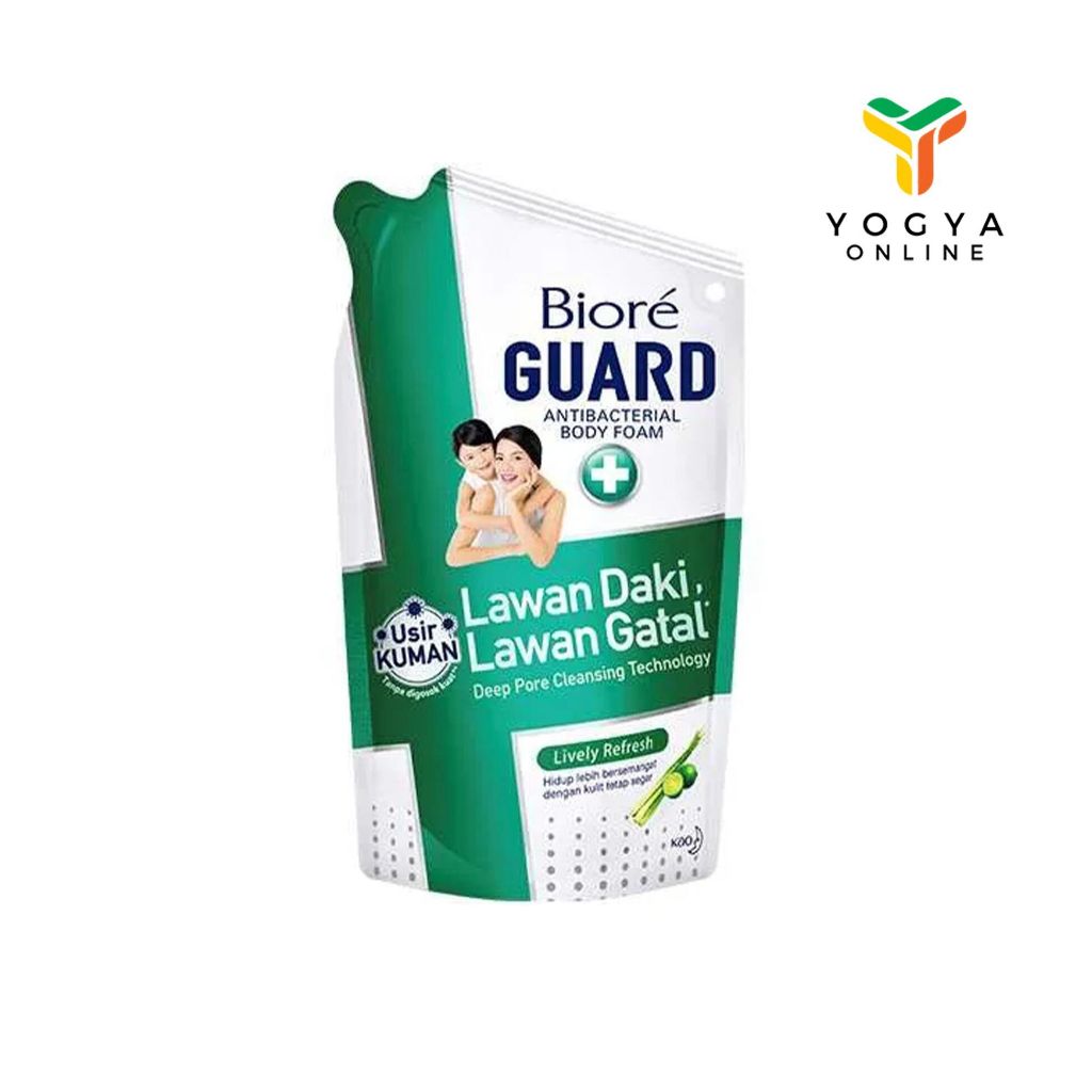 Jual Biore Guard Body Wash Lively Refresh Refill 800 Ml | Shopee Indonesia