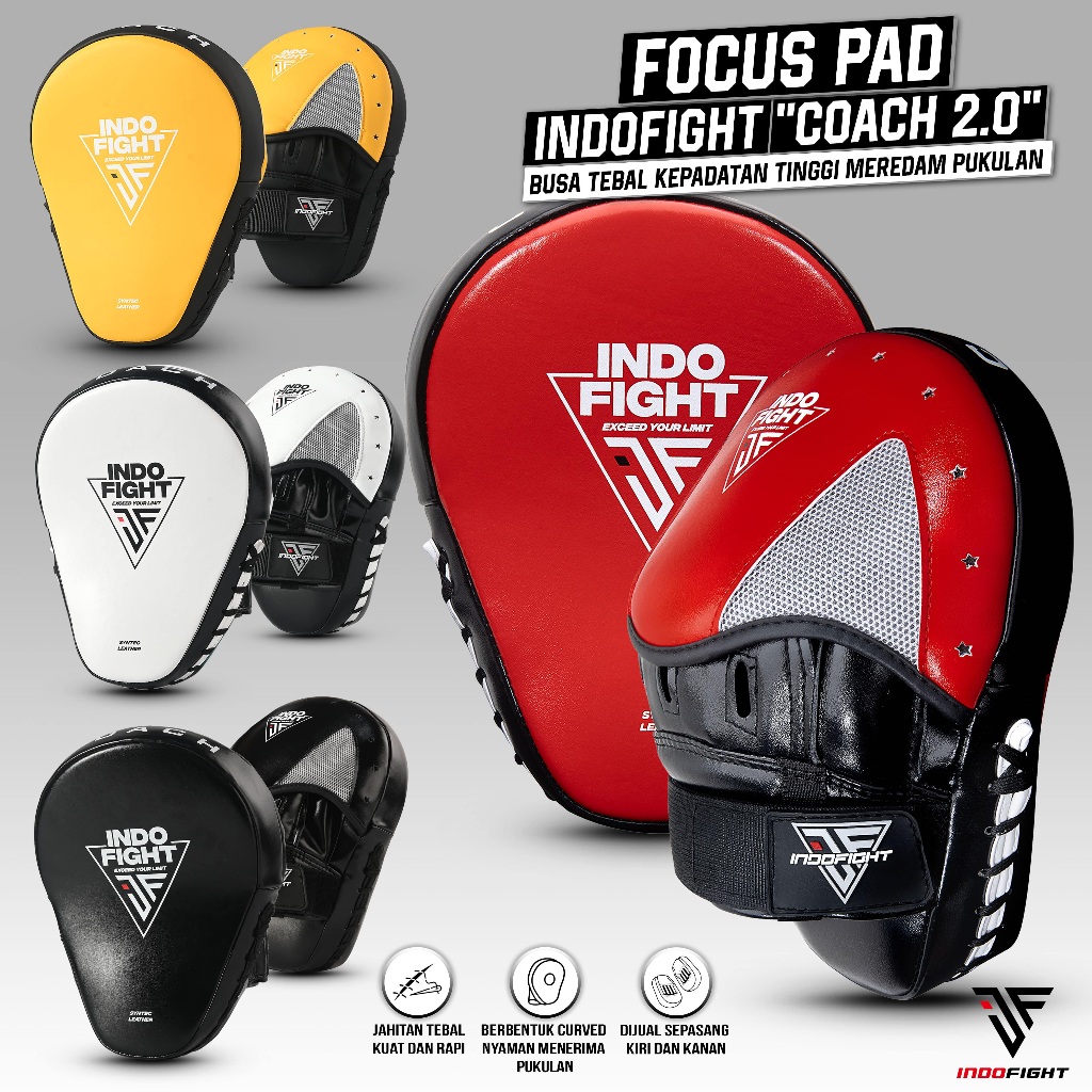 Jual Punching Pad Boxing Small Indofight Focus Mitts Pad Tinju Boxing ...