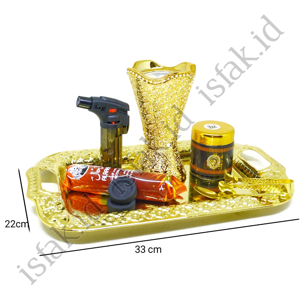 Jual Paket Set Bukhur Premium Siap Pakai Tempat Bakar Dupa Komplit ...