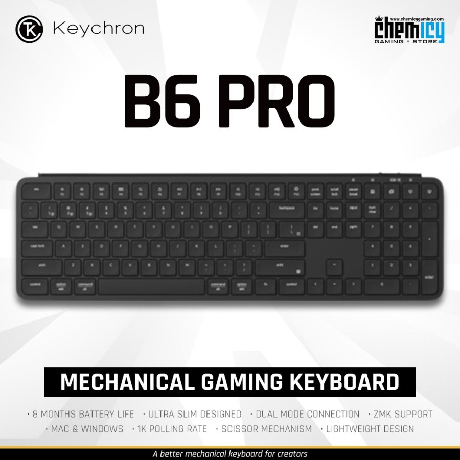Jual Keychron B6 Pro Ultrathin Lightweight Wireless Mechanical Gaming ...
