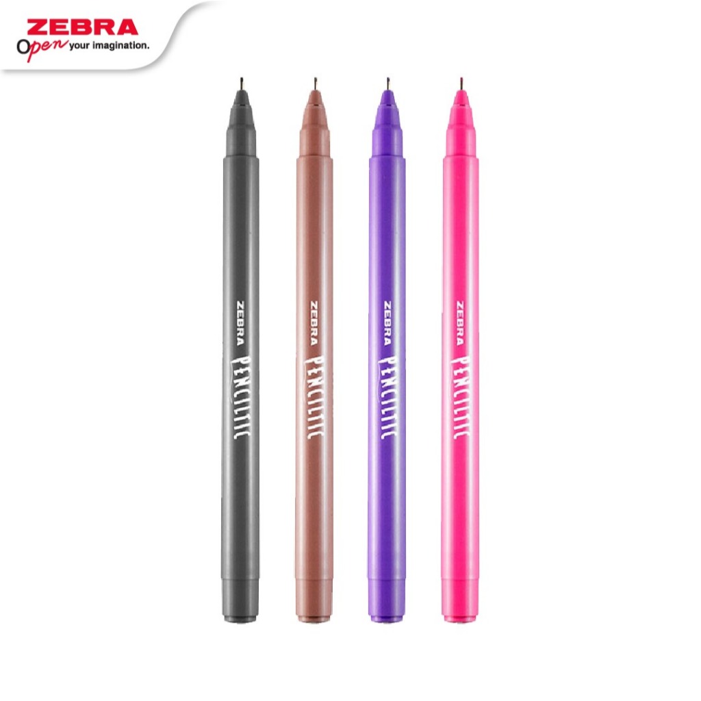 Jual ZEBRA Penciltic 10 Colours In 1 Set Pulpen 0.4mm Fineliner Tip ...