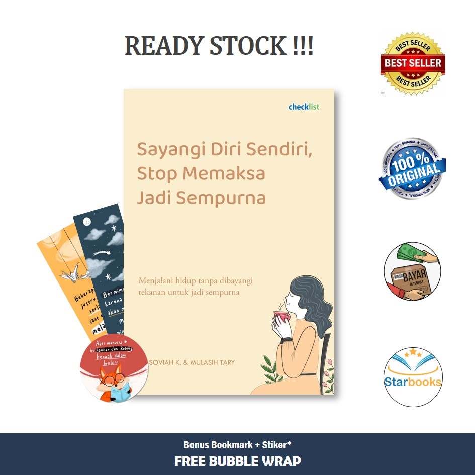 Jual Checklist - Buku Sayangi Diri Sendiri, Stop Memaksa Jadi Sempurna (Motivasi) | Shopee Indonesia