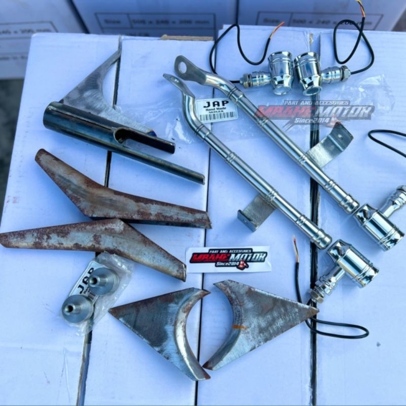 Jual Manisan rangka pemanis rangka set dudukan skok Jap begel Stainlis ...