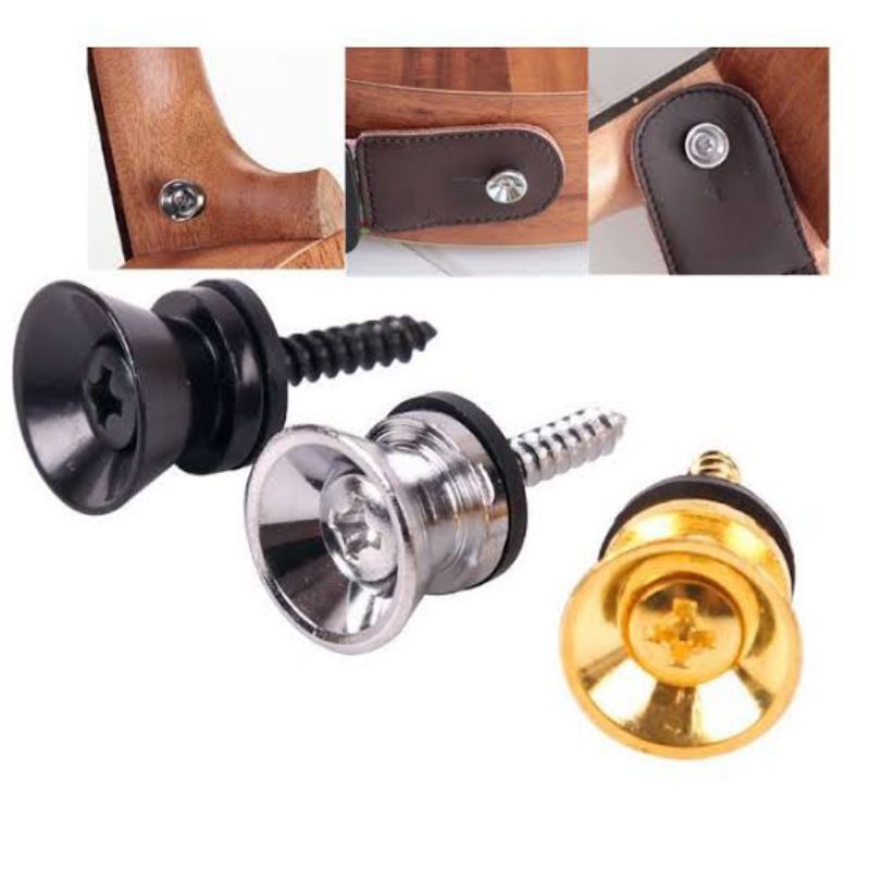 Jual PIN STRAP GITAR AKUSTIK GITAR ELEKTRIK BASS END PIN STRAP GITAR ...