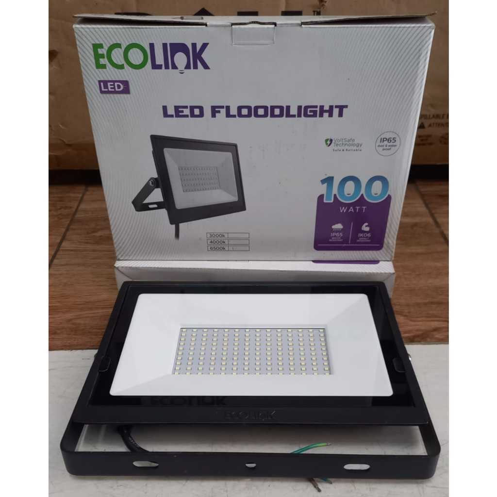 Jual Lampu Sorot Ecolink LED Flood Light FL007 100W 6500K - Putih | Shopee Indonesia