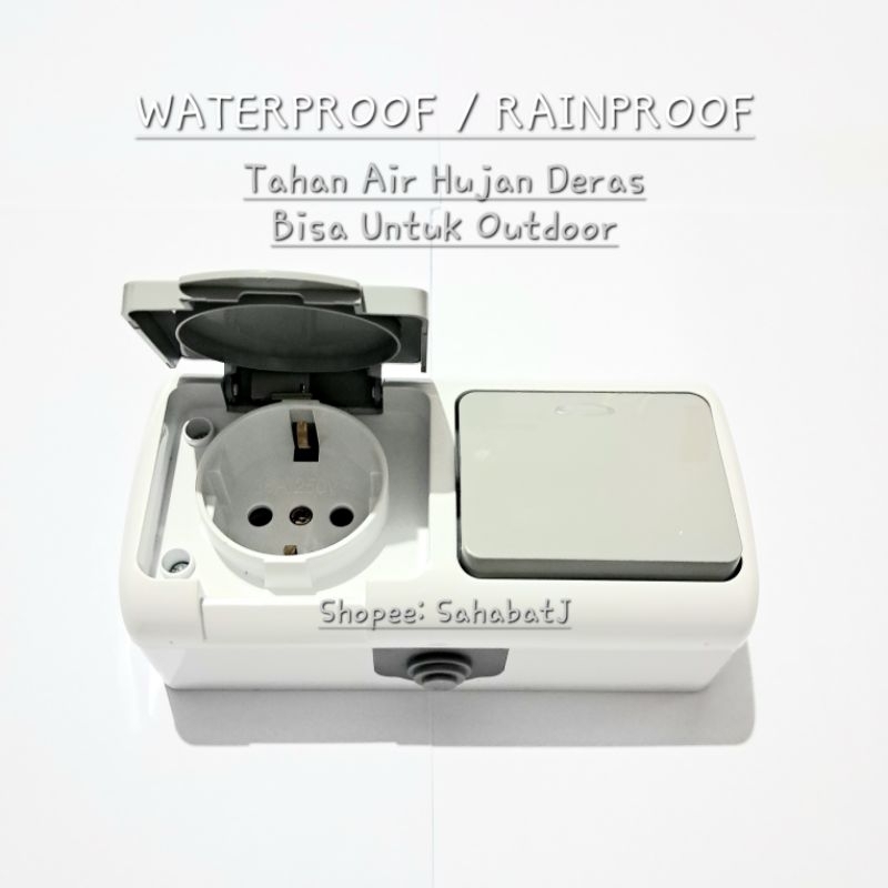 Jual Saklar Engkel Stop Kontak Arde Waterproof Sakelar Tunggal ...