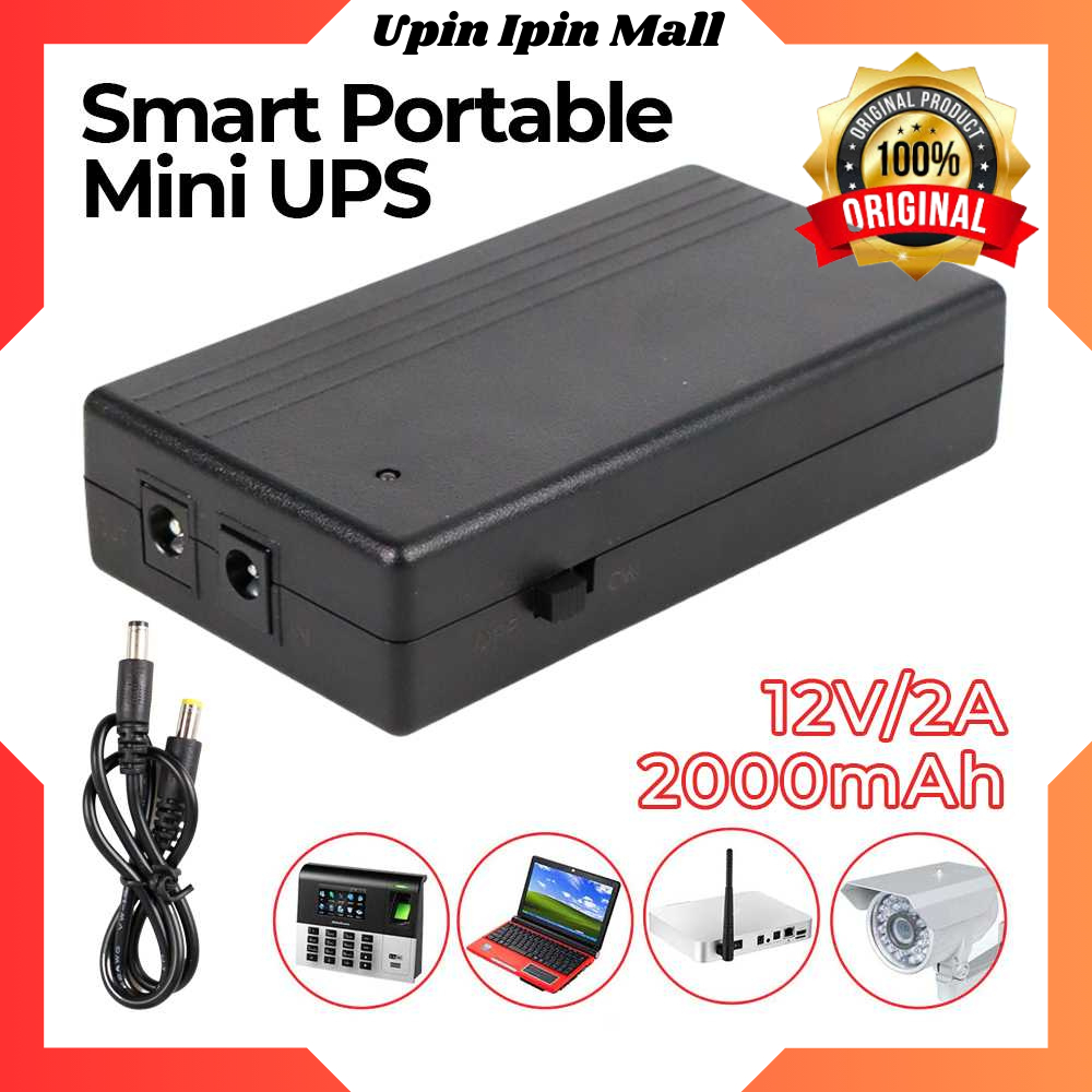 Jual Wonderful Green Power Smart Portable Mini UPS 12V/2A 2000 mAh ...