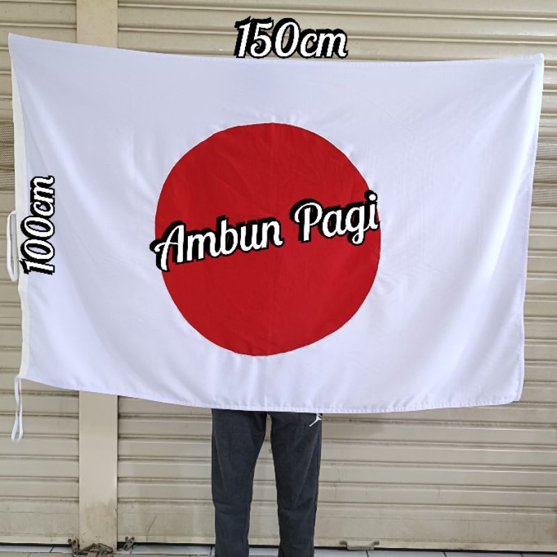 Jual best seller custom bendera negara JAPAN/JEPANG aplikasi bahan tisu ...