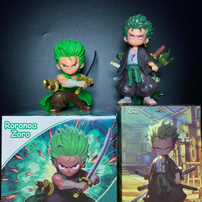 Jual [ Foto Asli ] Action Figure One Piece Roronoa Zoro Mini Karakter ...