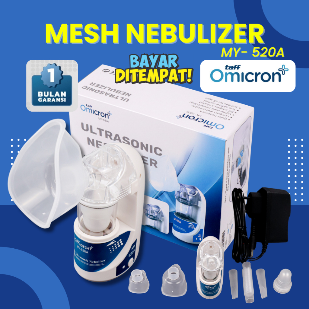 Jual Nebulizer Omicron MESH Portable Ultrasonic Alat Bantu Uap ...