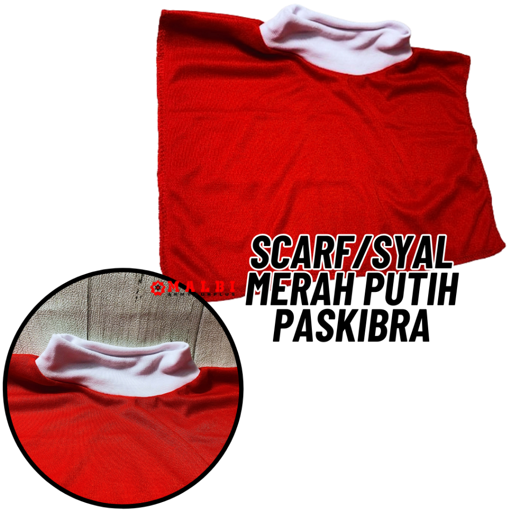Jual Scarf Upacara PASKIBRA Merah Putih Syal PASKIB | Shopee Indonesia